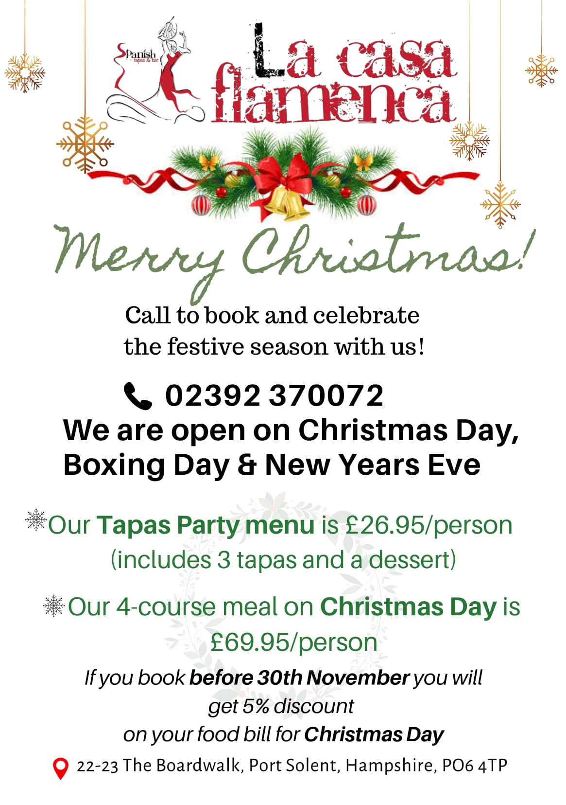 La Casa Flamenca – Authentic Spanish restaurant, tapas and bar